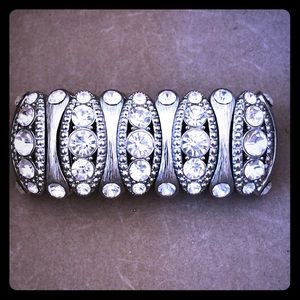 Jewelry | Pageant Prom Stretchy Crystal Cuff Bracelet | Poshmark